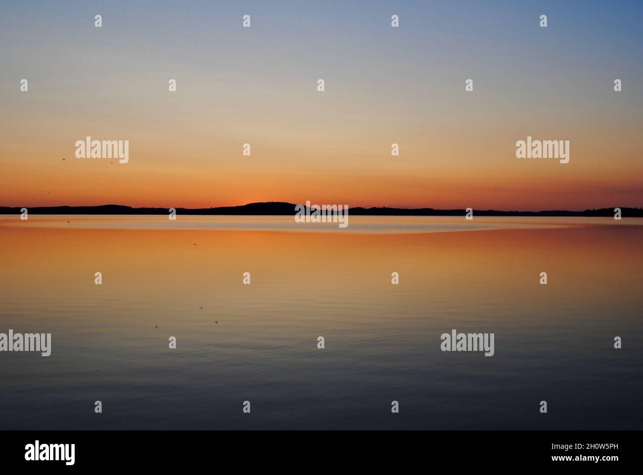 Sunset on Lake Pyhäjärvi in Eastern Finland Stock Photo - Alamy
