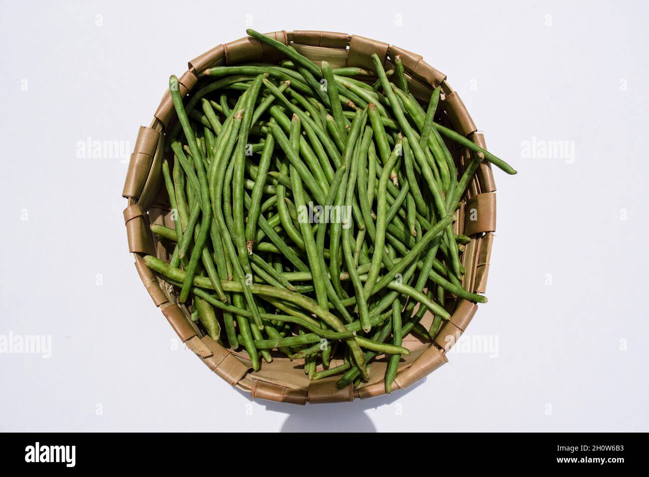 Green long beans also known as Fresh lobia ki phalli or Chawli heap in ...