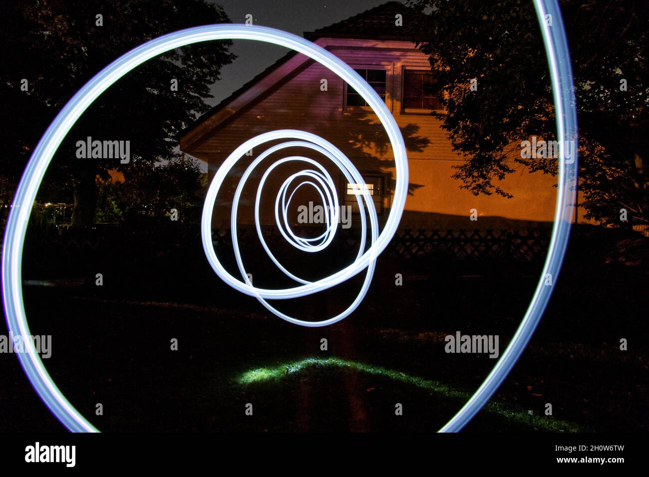 Rings of light Stock Photo - Alamy