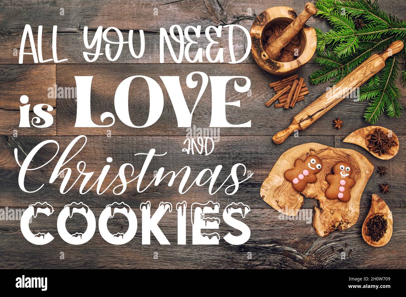 Vintage Christmas Baking Card High Resolution Stock Photography and ...