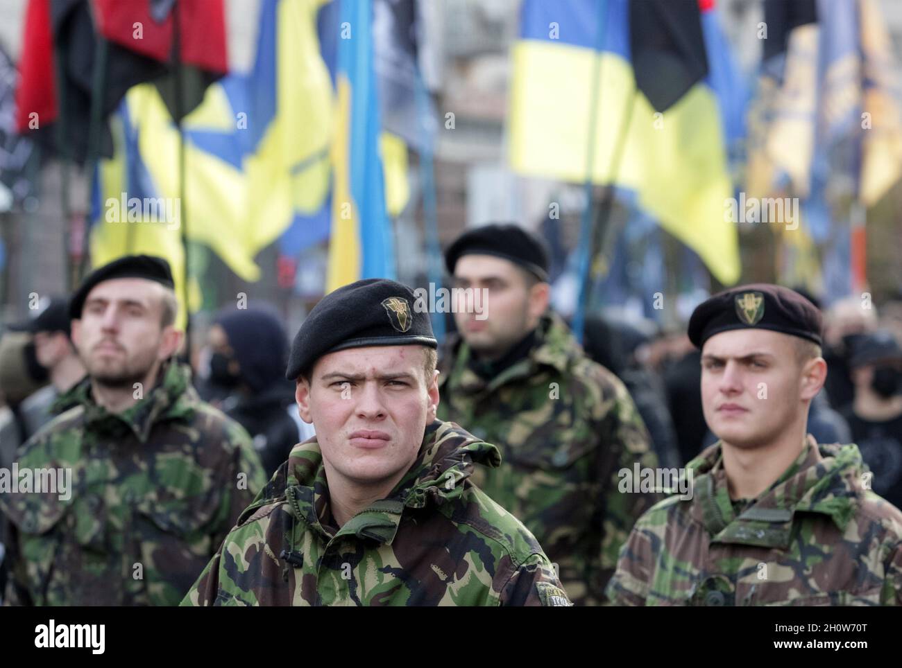 Members of the nationalist movements attend the March of the Nation to ...