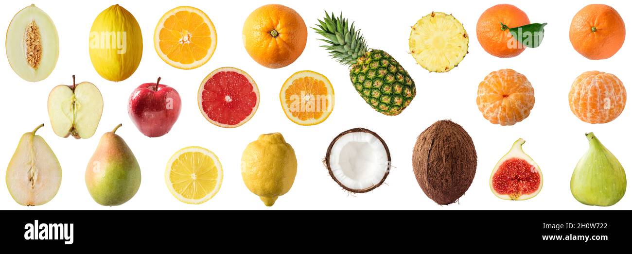 Collage different fruits hi-res stock photography and images - Alamy