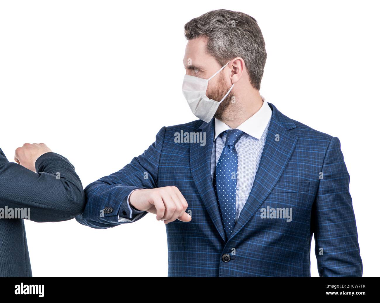 Elbow touching greeting hi-res stock photography and images - Alamy