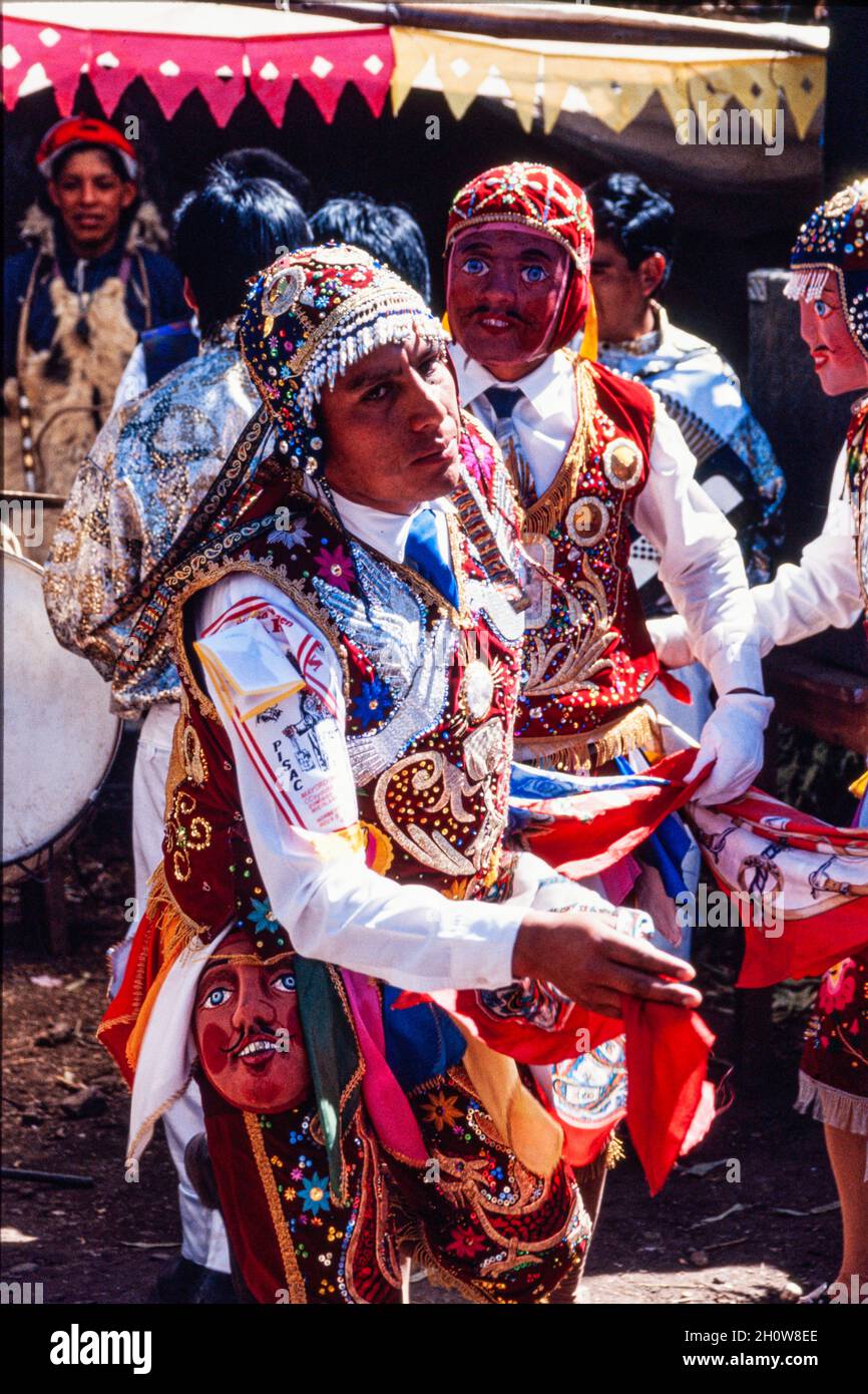 Mamacha Carmen festivities in Pisac, Sacred Valley Of Cusco, Peru Stock ...