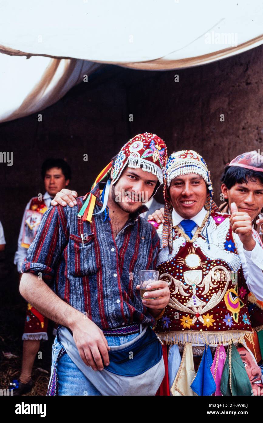 Mamacha Carmen festivities in Pisac, Sacred Valley Of Cusco, Peru Stock ...