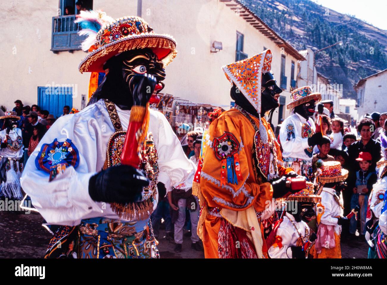 Mamacha Carmen festivities in Paucartambo, Cusco, Peru Stock Photo - Alamy