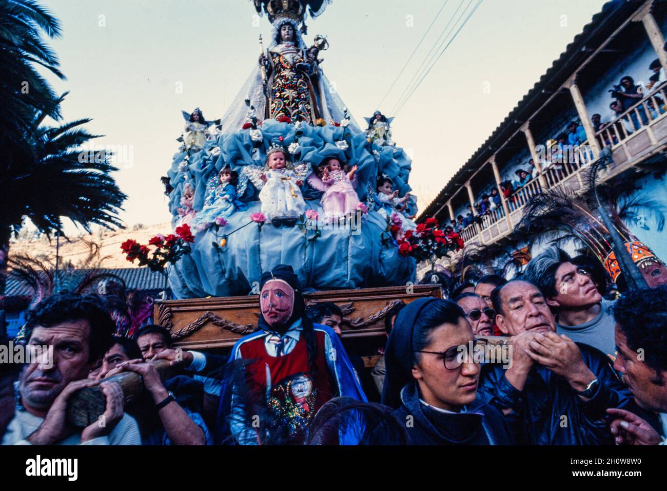 Mamacha Carmen festivities in Paucartambo, Cusco, Peru Stock Photo - Alamy