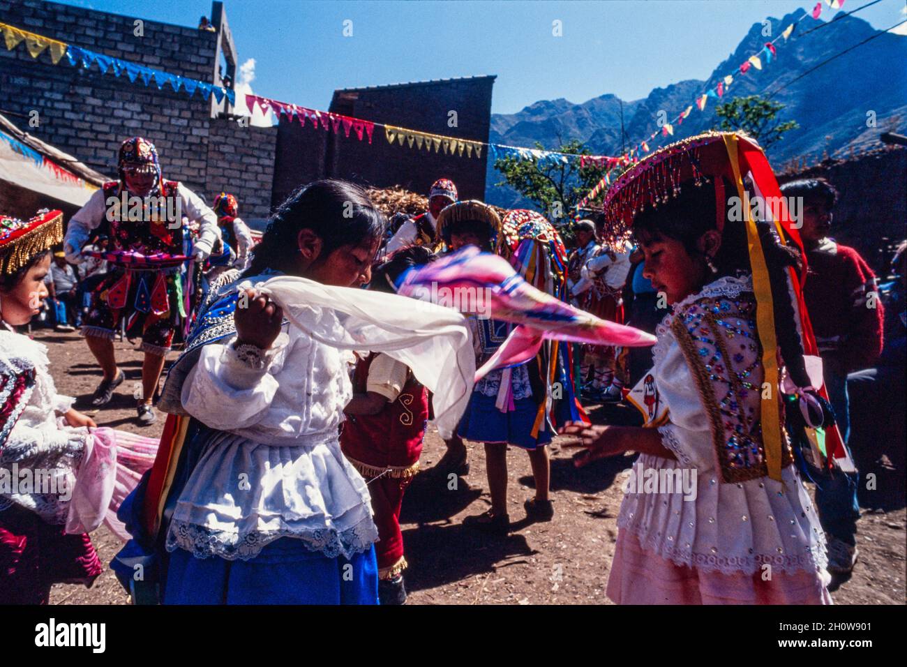 Mamacha Carmen festivities in Pisac, Sacred Valley Of Cusco, Peru Stock ...