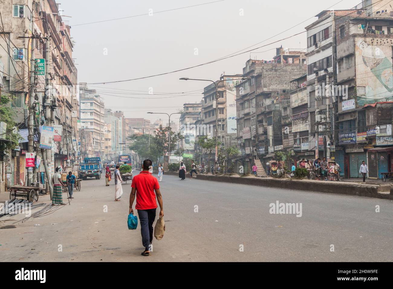 Dhaka Bangladesh November 20 2016 View Of North South Road In