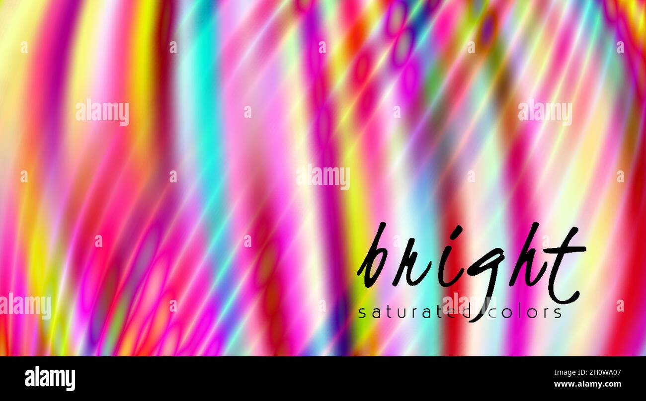 Abstract bright motley neon background with saturated acid colors ...