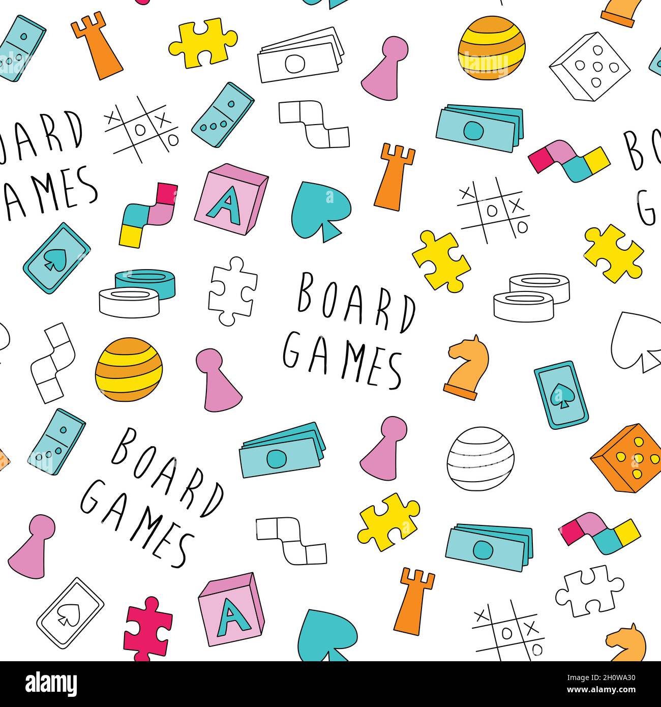 Kids playing board games Stock Vector Images - Alamy