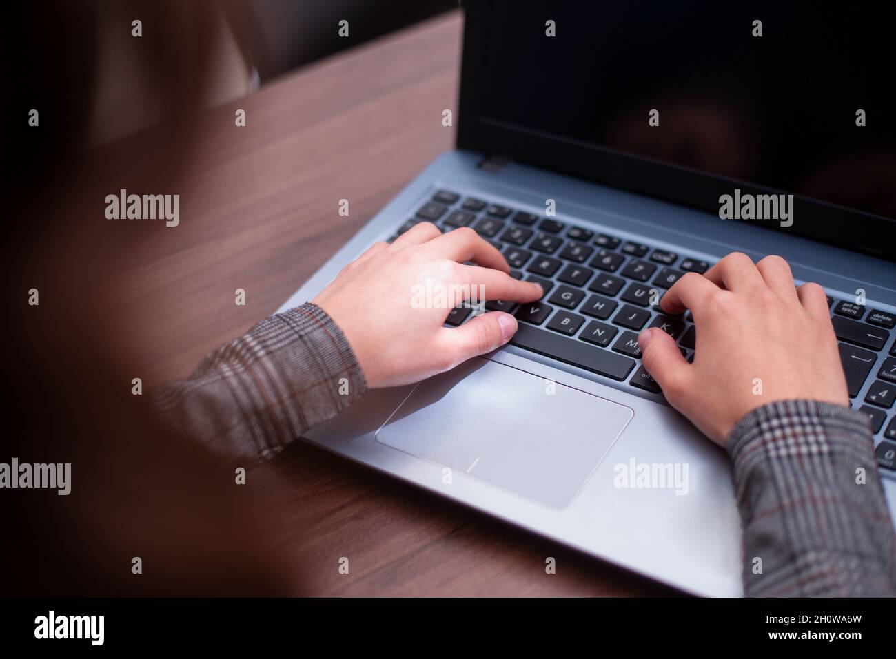 Keyboard young old hi-res stock photography and images - Alamy