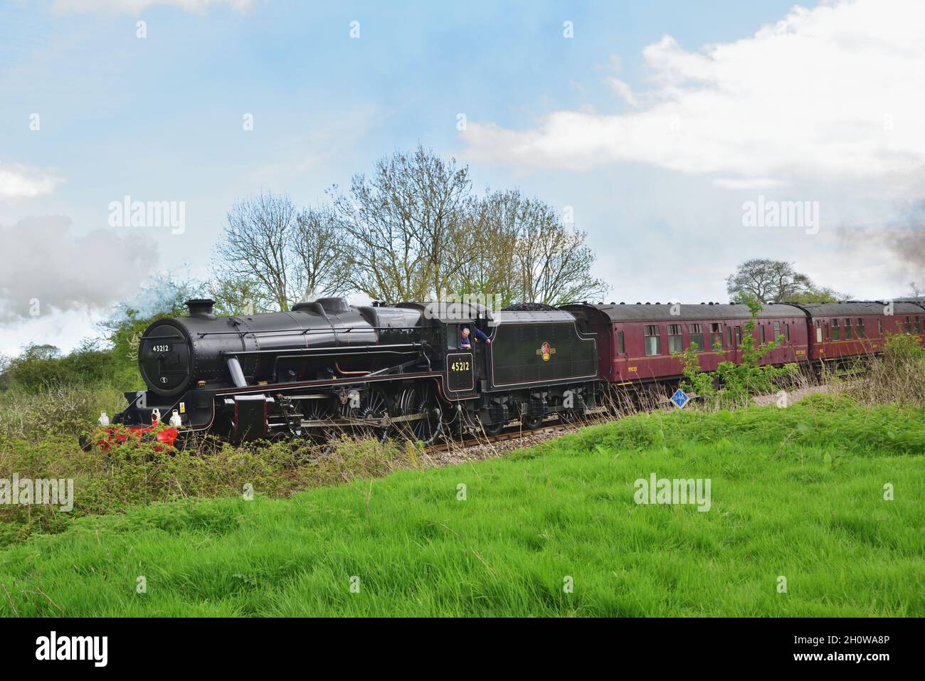 Lms black steam locomotive hi-res stock photography and images - Alamy