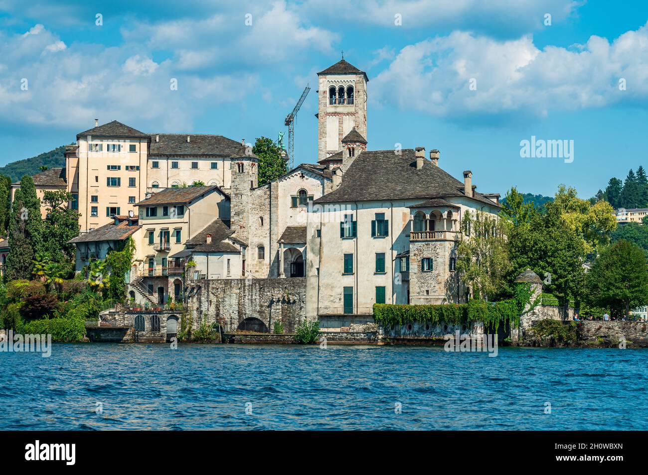 San Giulio Island is an island within Lake Orta in Piedmont with a ...