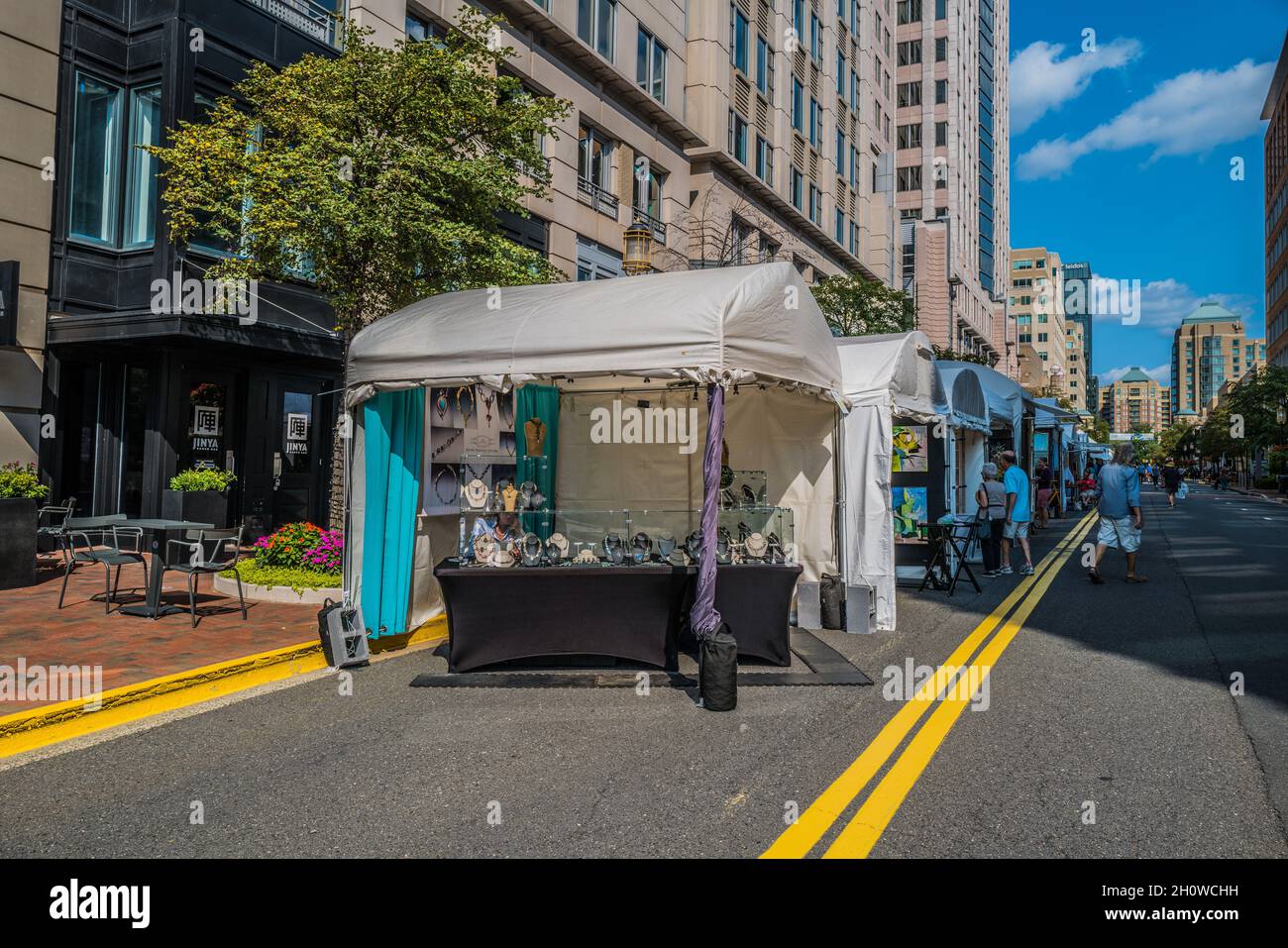 Reston, VA, USA -- Sept 10, 2021. Exhibits on display in Reston, VA for ...