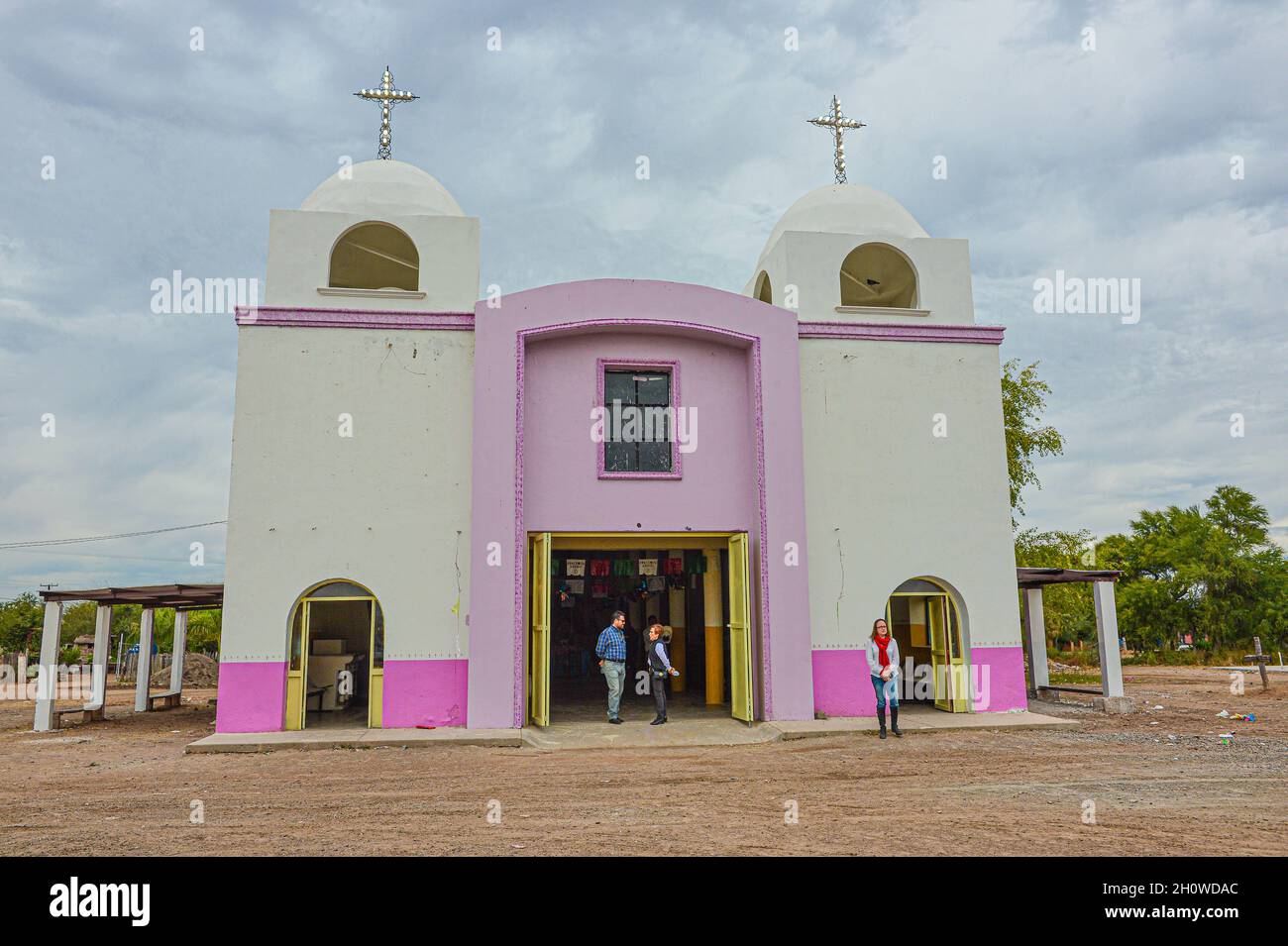 Yaqui indigenous community in Vicam, Sonora, Mexico. Yaqui tribe people ...