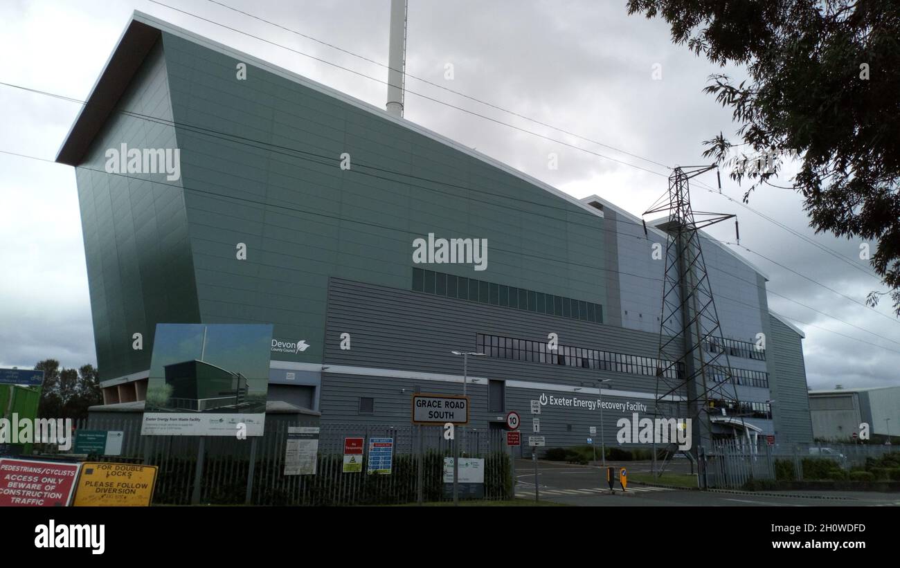 A new Energy Recovery Facility plant in Marsh Barton, Exeter, Devon ...