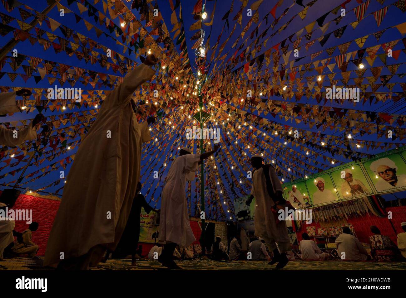 Khartoum, Sudan. 14th Oct, 2021. Sudanese are seen in celebration of ...