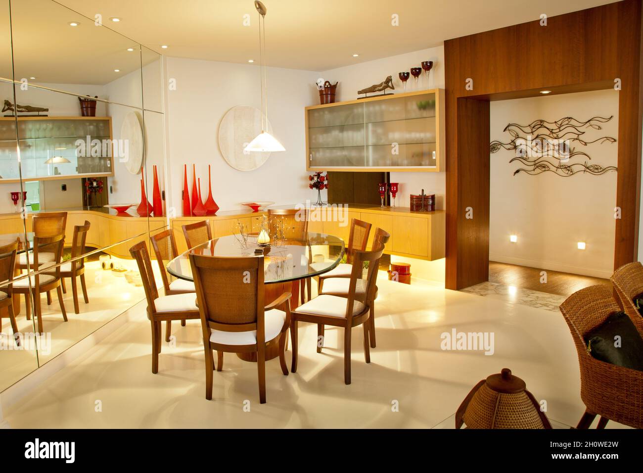 RIO DE JANEIRO, BRAZIL - Sep 15, 2010: The architectural interior ...