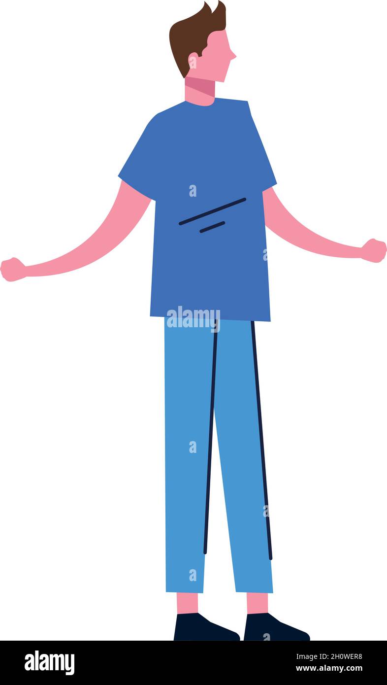 man walking character Stock Vector Image & Art - Alamy