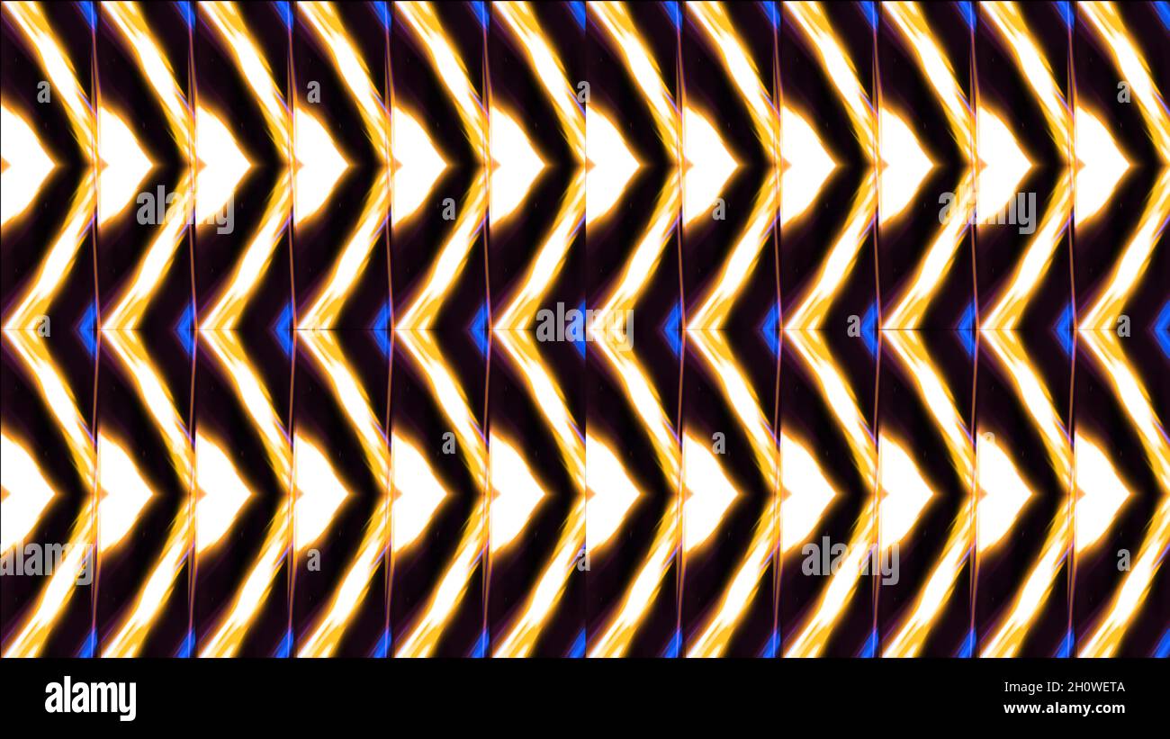 Neon shimmering triangles in pattern. Modern. Hypnotic repeating pattern of triangular lines ...