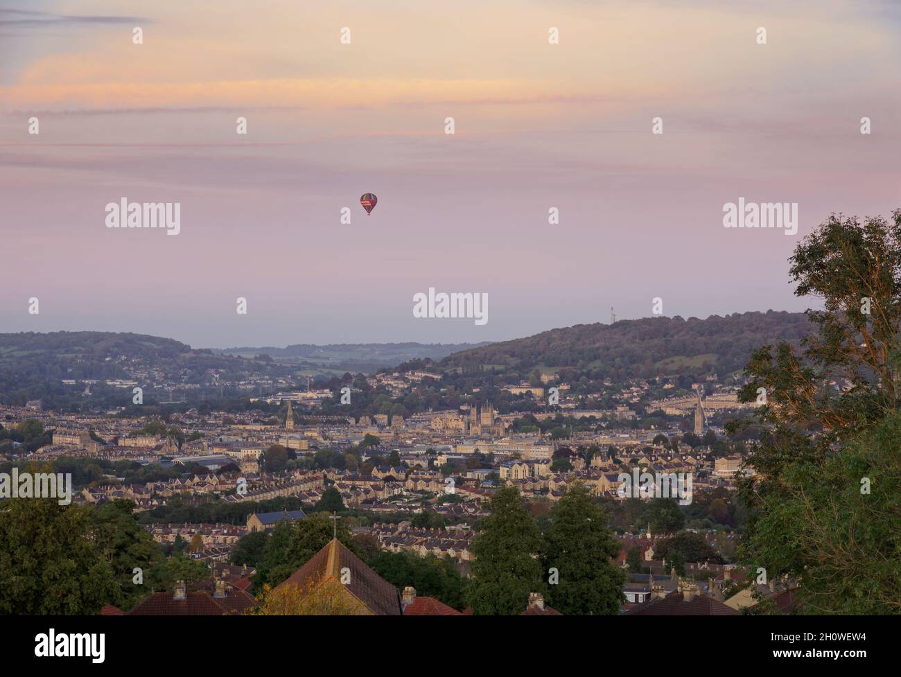 sunset over bath Stock Photo - Alamy