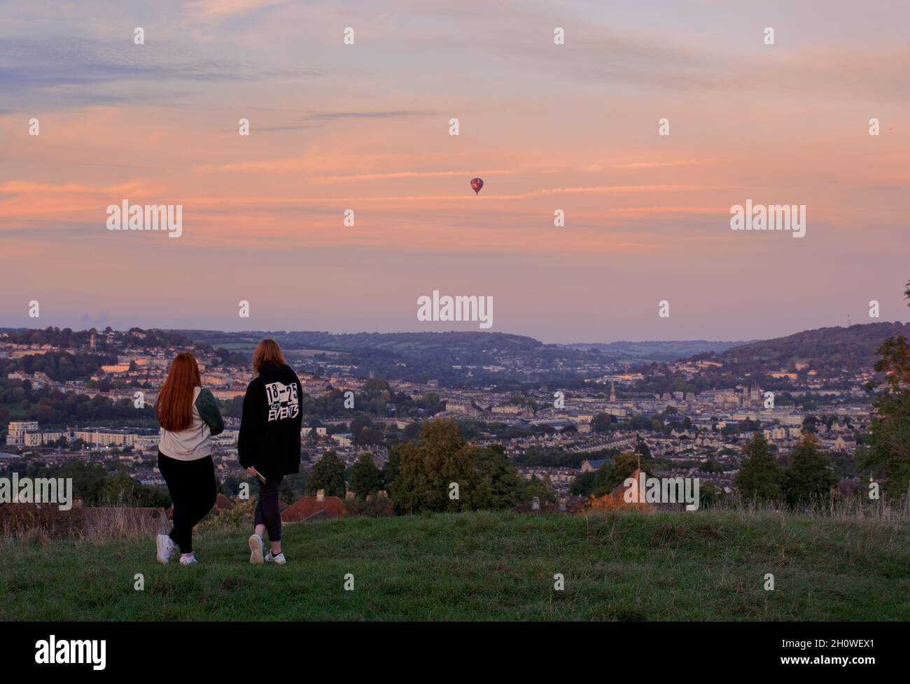 sunset over bath Stock Photo - Alamy