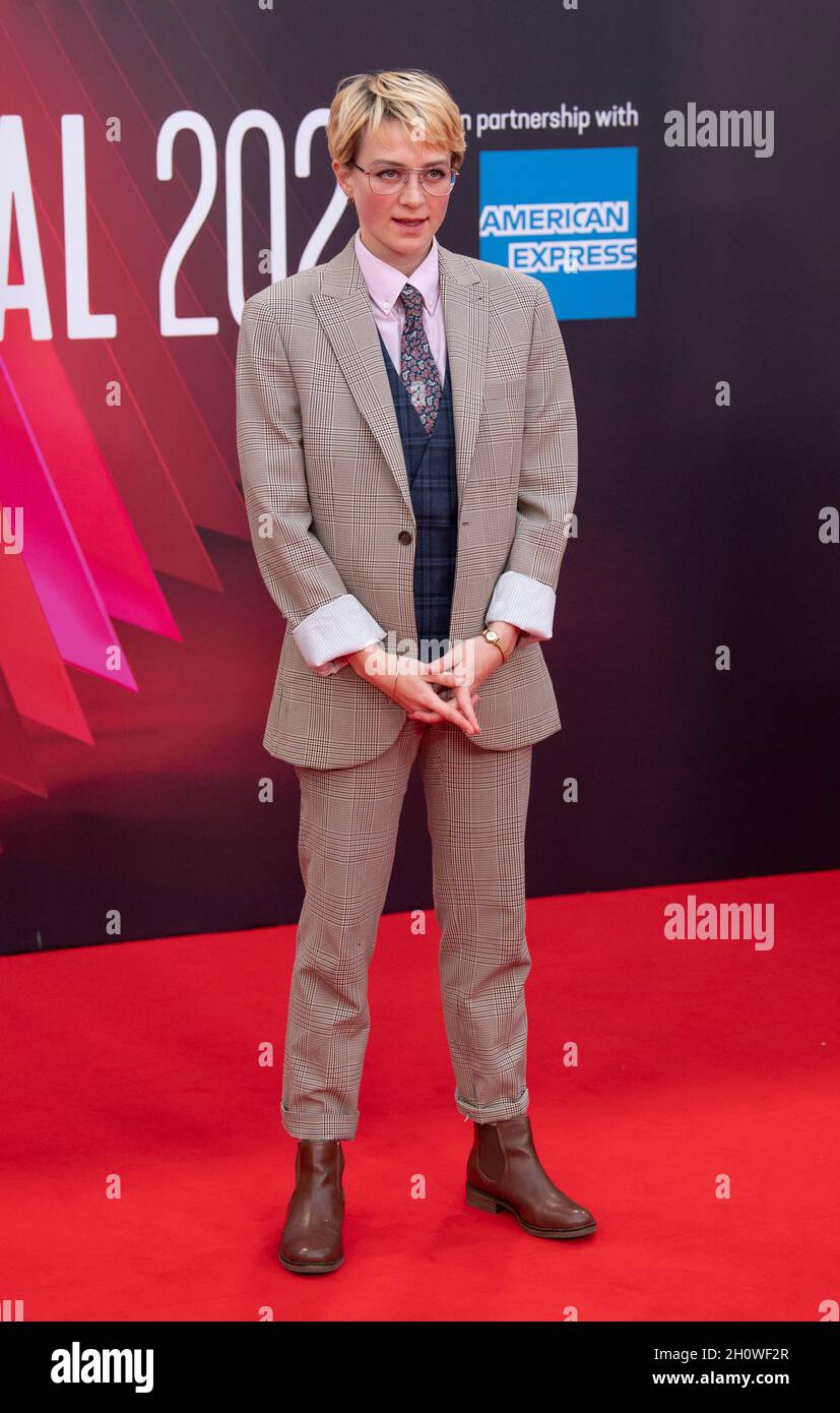 LONDON, ENGLAND - OCTOBER 14: Charlie Oscar attends the UK Premiere of ...