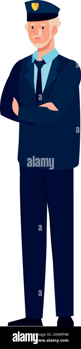 military officer veteran character Stock Vector Image & Art - Alamy