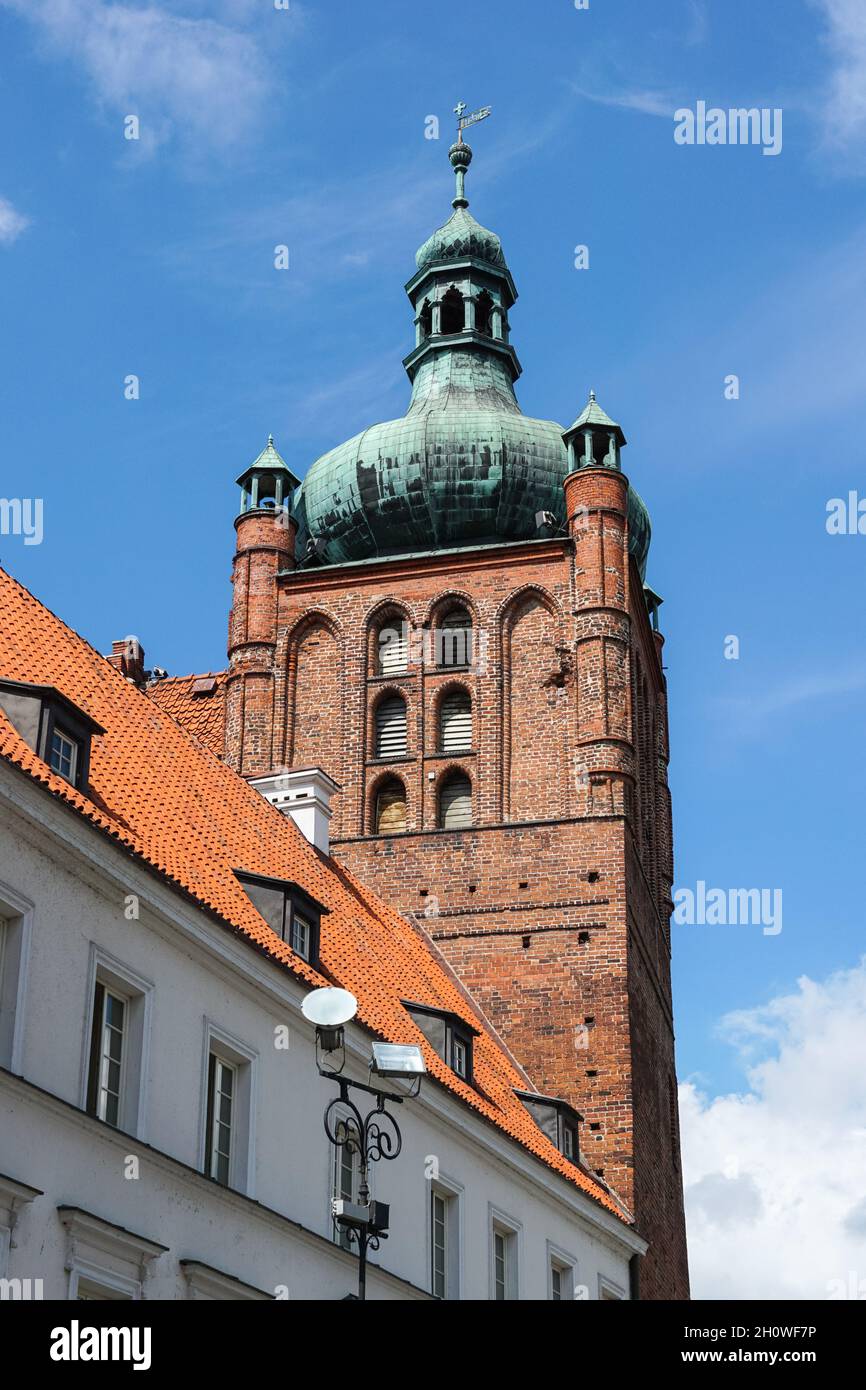 Clock tower at the castle of the Masovian Dukes in Plock Poland Stock ...
