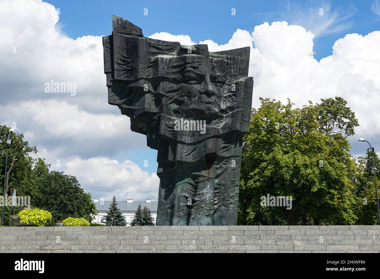 Wladyslaw Broniewski monument in Plock Poland Stock Photo - Alamy