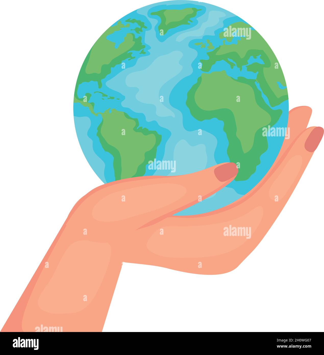 hand lifting earth planet Stock Vector Image & Art - Alamy