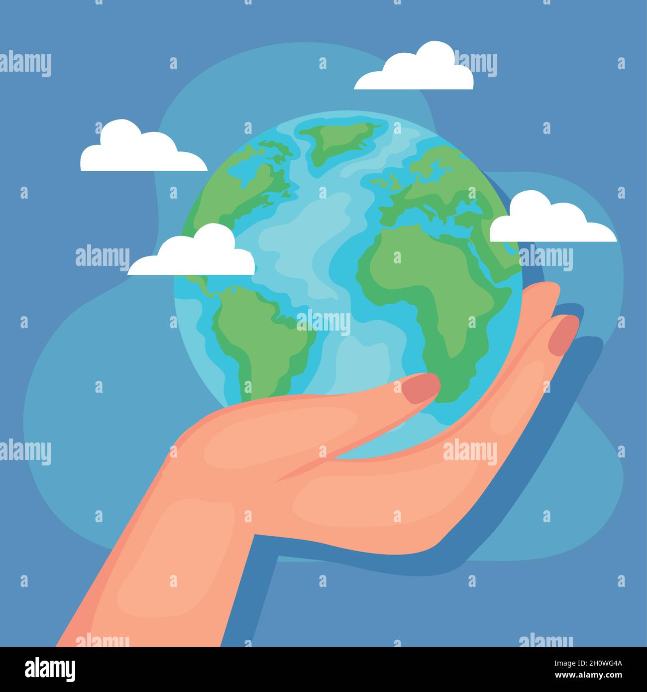 hand lifting earth planet Stock Vector Image & Art - Alamy