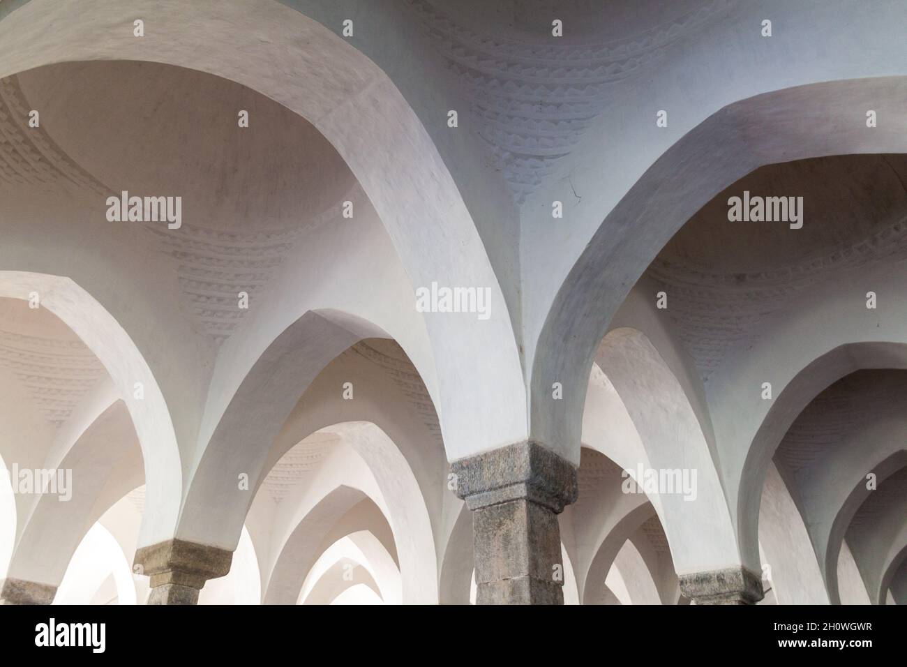 Ceiling of Sixty Dome Mosque Sha Gombuj Moshjid or Shait Gumbad mosque ...