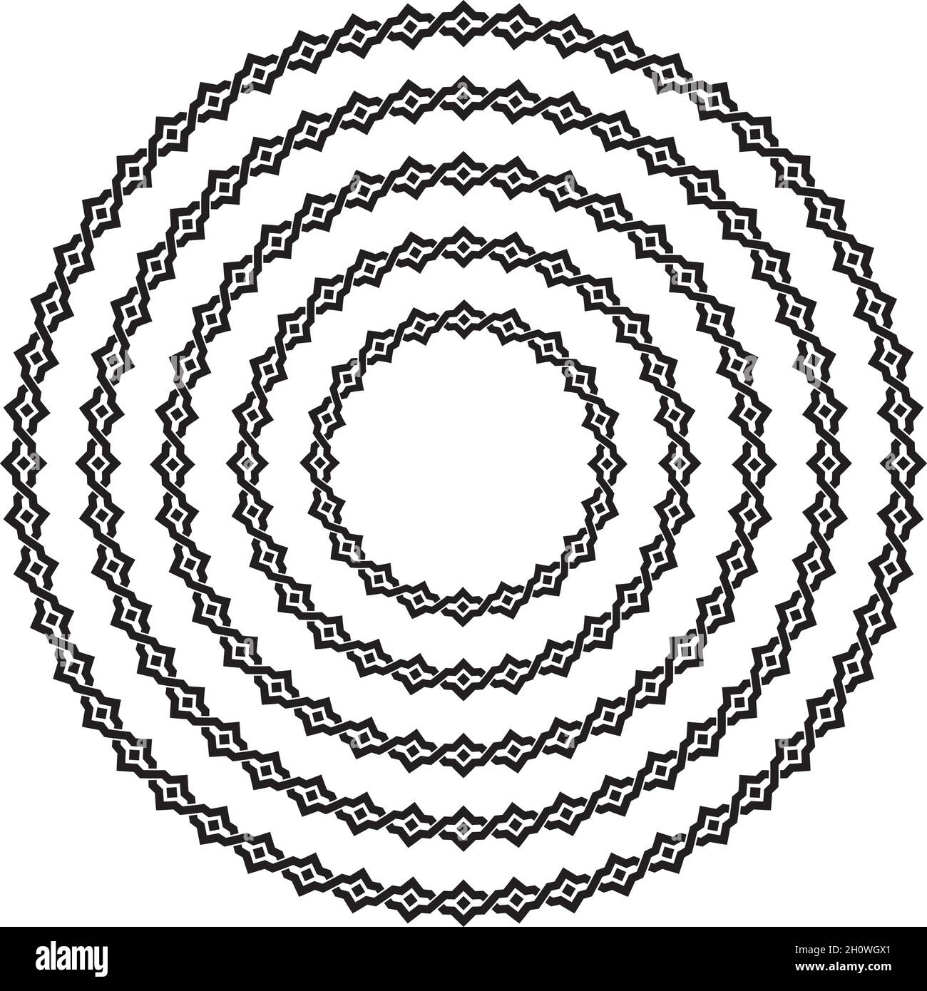 Celtic knotwork round circular border frame in a range of sizes Stock ...