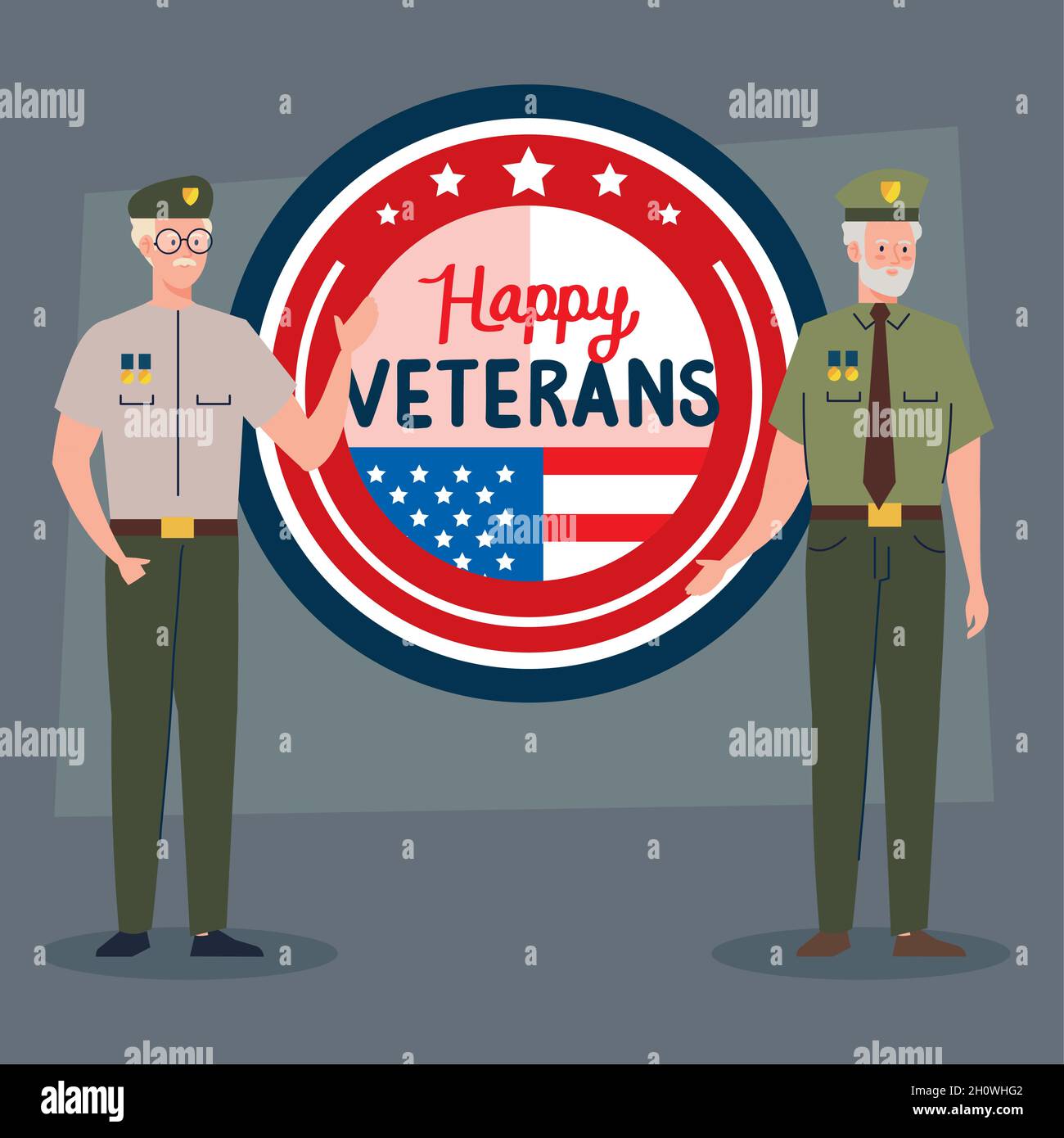 Two military officers Stock Vector Images - Alamy