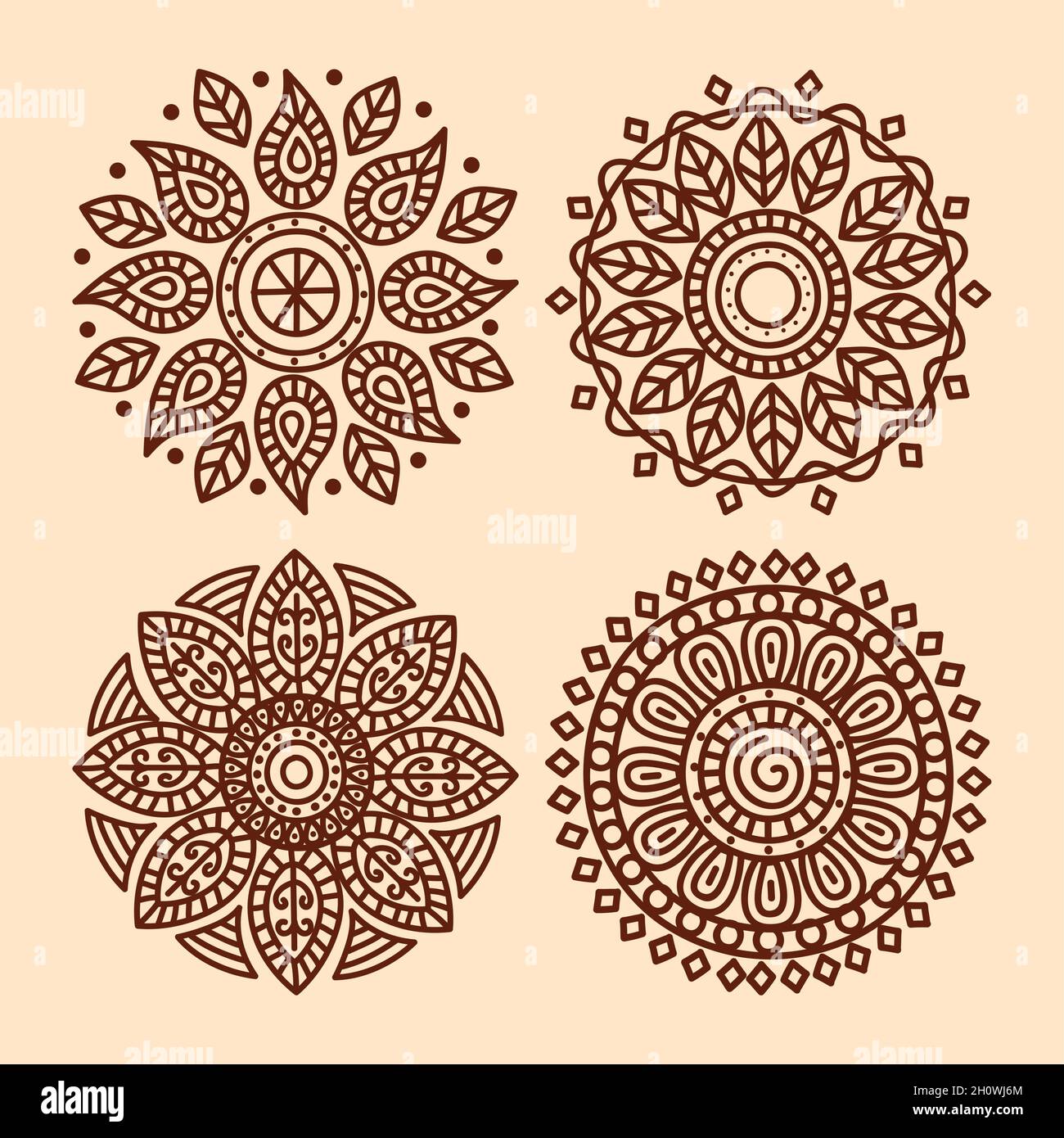 Four mandalas hi-res stock photography and images - Alamy