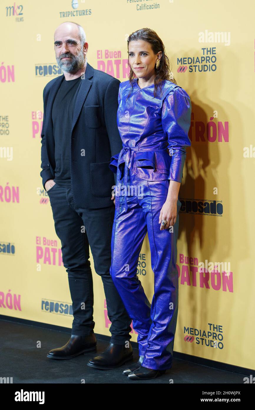 Luis Tosar and María Luisa Mayol attend the premiere of the film 'El ...