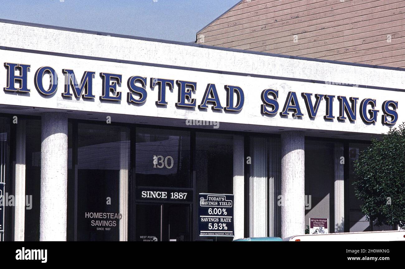 Homestead Savings in the West Portal District of San Francisco ...