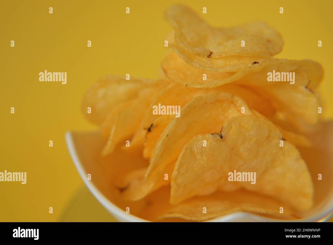 Potato chips. Chipsy. Fast food and snack Stock Photo - Alamy