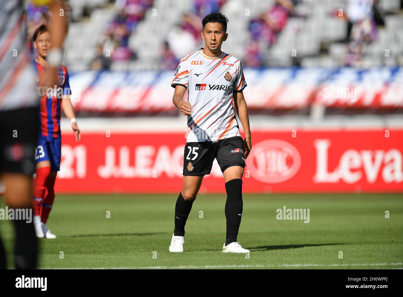 Tokyo, Japan. 10th Oct, 2021. Naoki Maeda of Nagoya Grampus during the ...