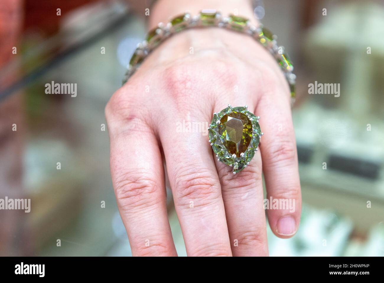 Jewelry with Zultanite stone, Mexico, 2021 Stock Photo - Alamy