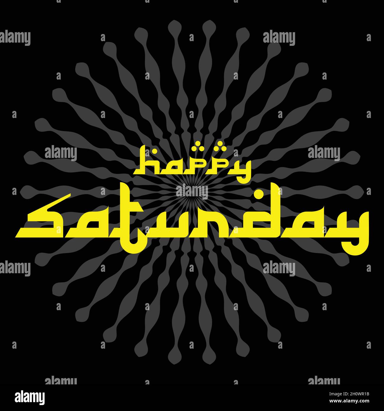Happy Saturday Vector Design. Exotic Vector Design for Posters, banners ...