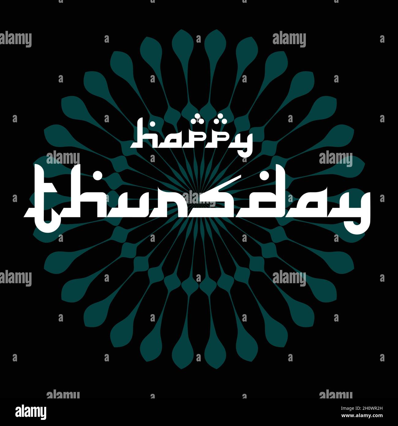 Happy Thursday Vector Design. Exotic Vector Design for Posters, banners ...