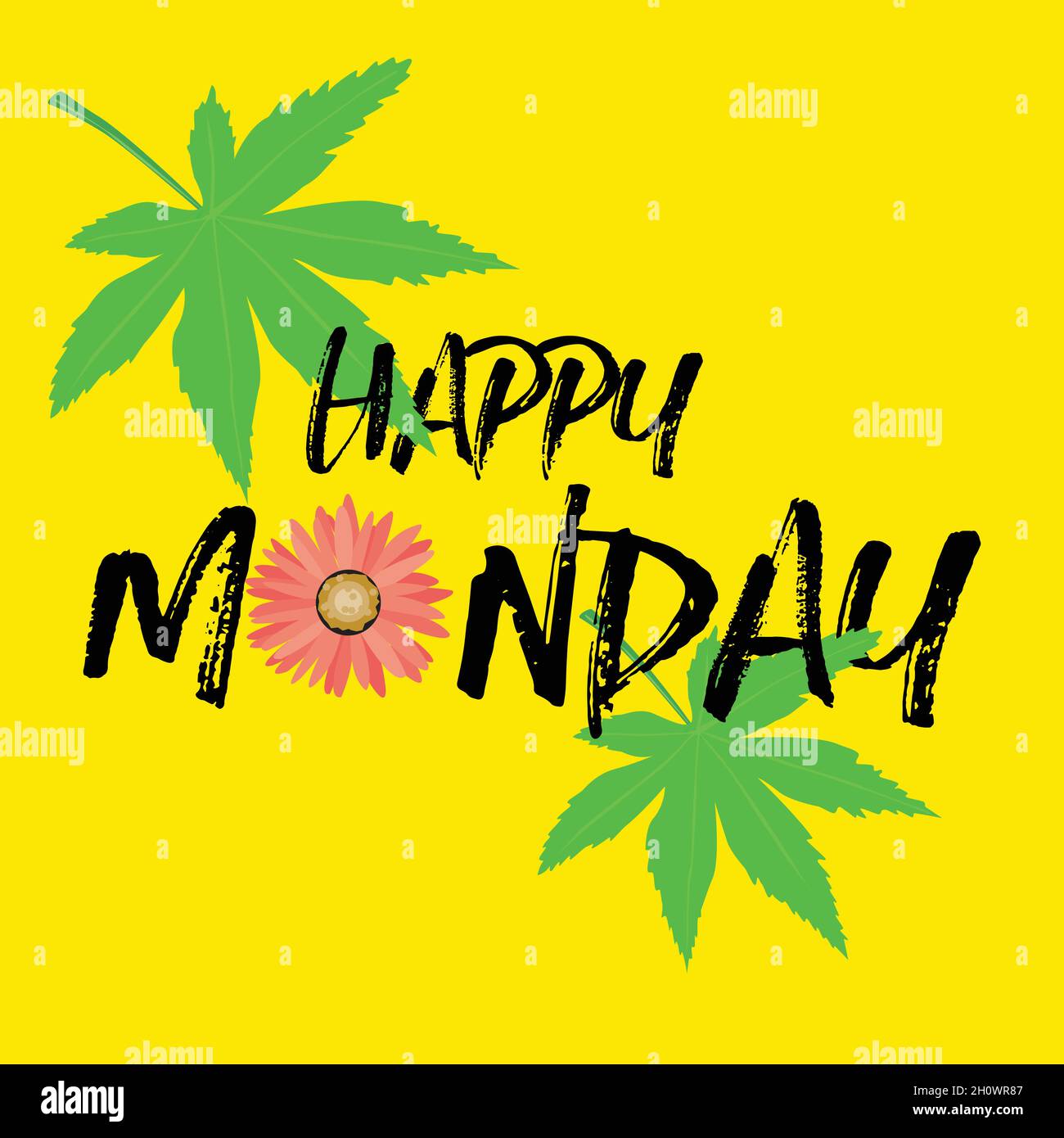 Creative Happy Monday Vector Design. Exotic Vector Design for Posters ...