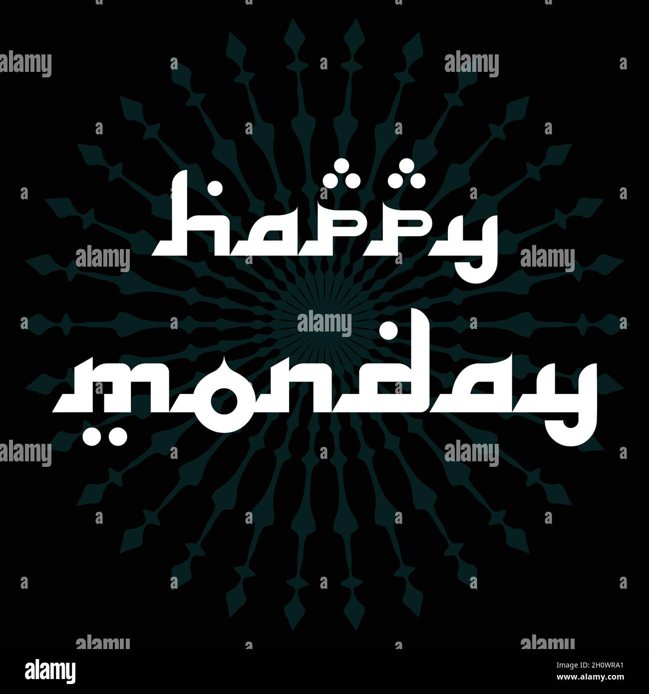 Happy Monday Vector Design. Exotic Vector Design for Posters, banners ...