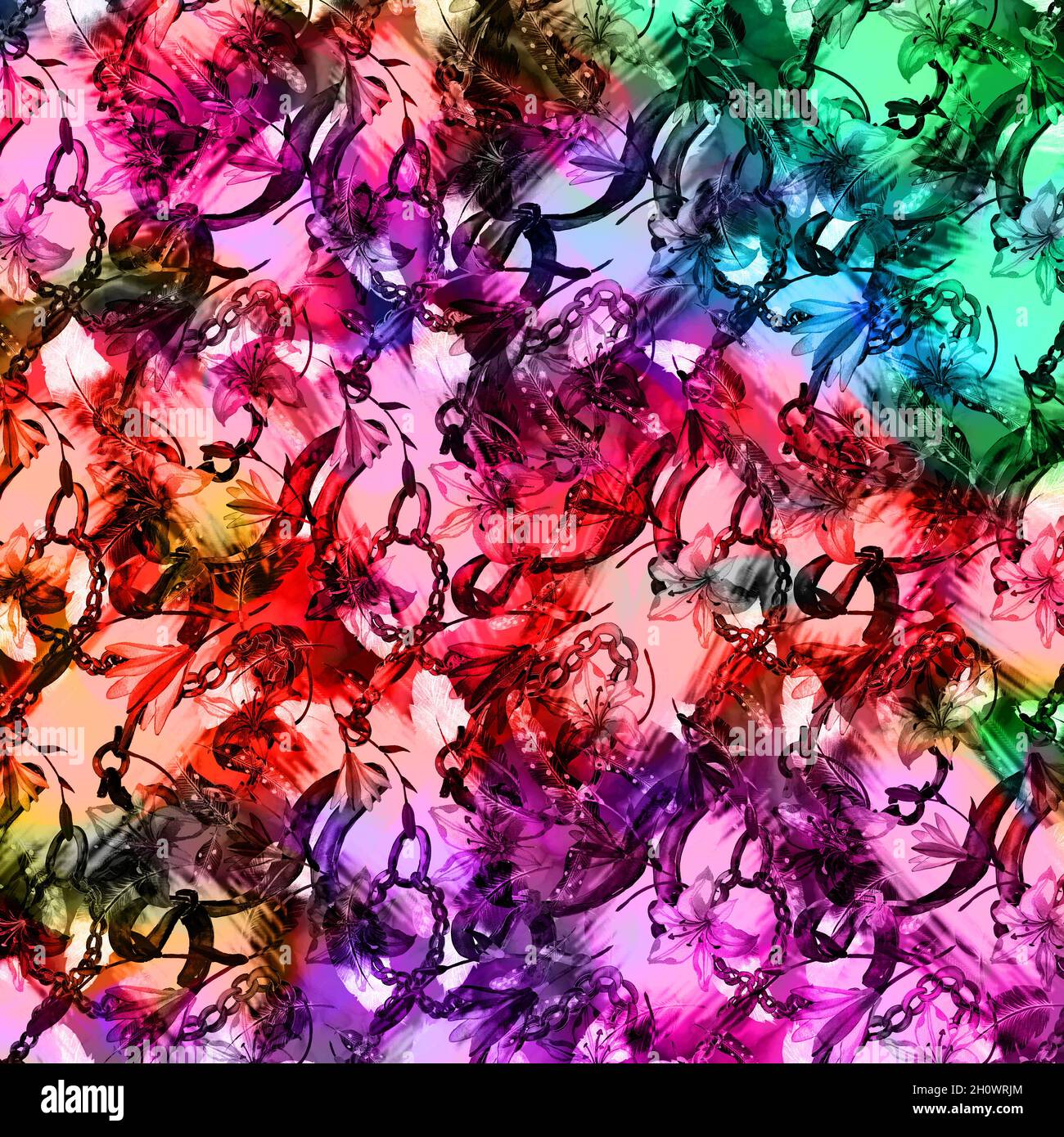 textile fashion prints, modern designs Stock Photo - Alamy