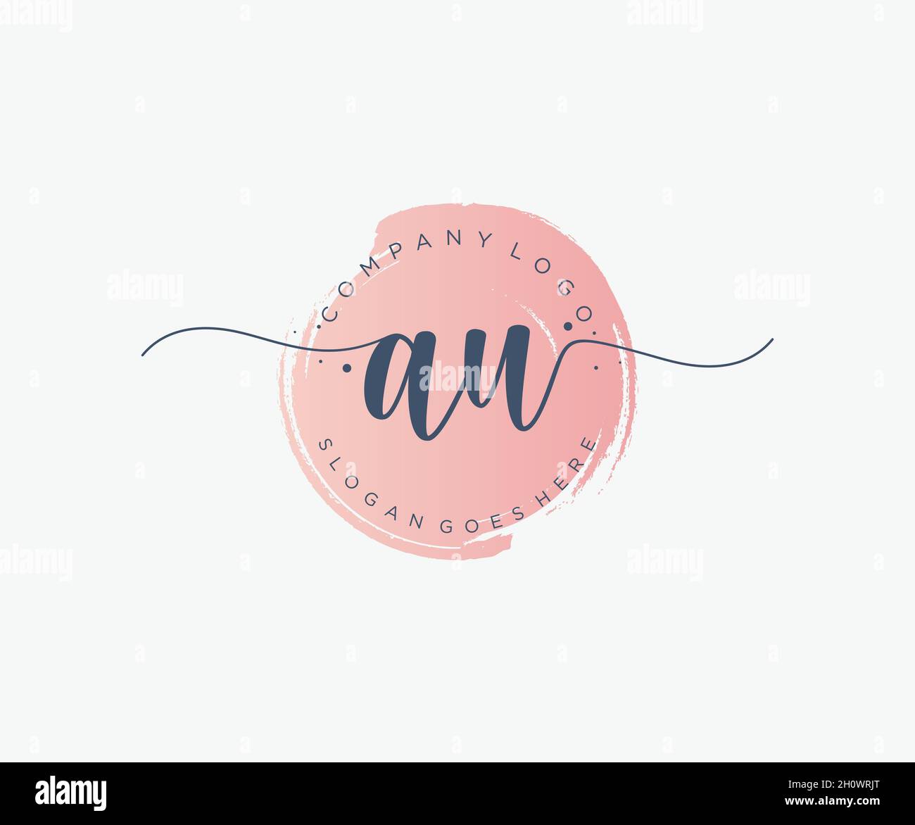 AU feminine logo. Usable for Nature, Salon, Spa, Cosmetic and Beauty ...