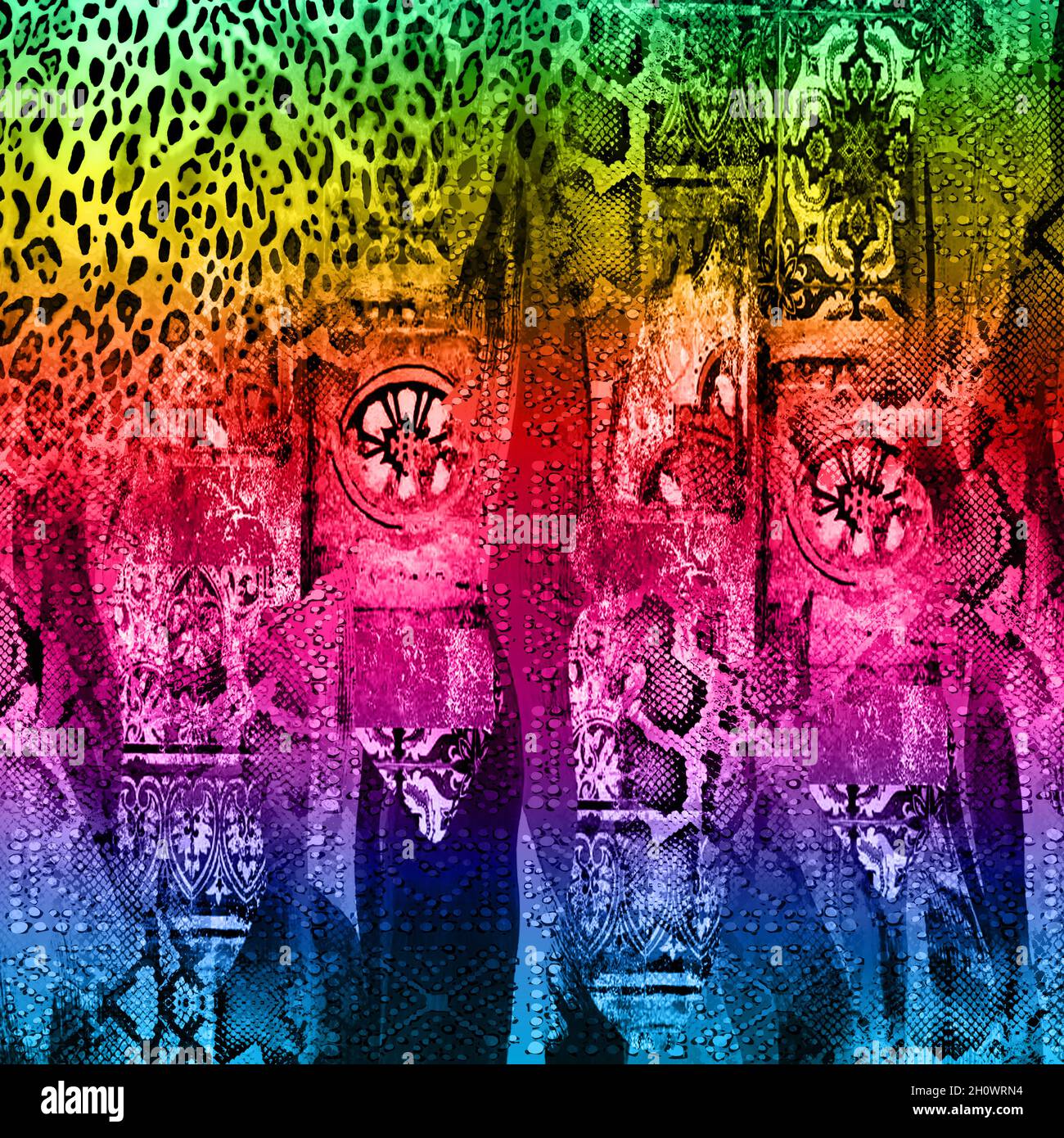 textile fashion prints, modern designs Stock Photo - Alamy
