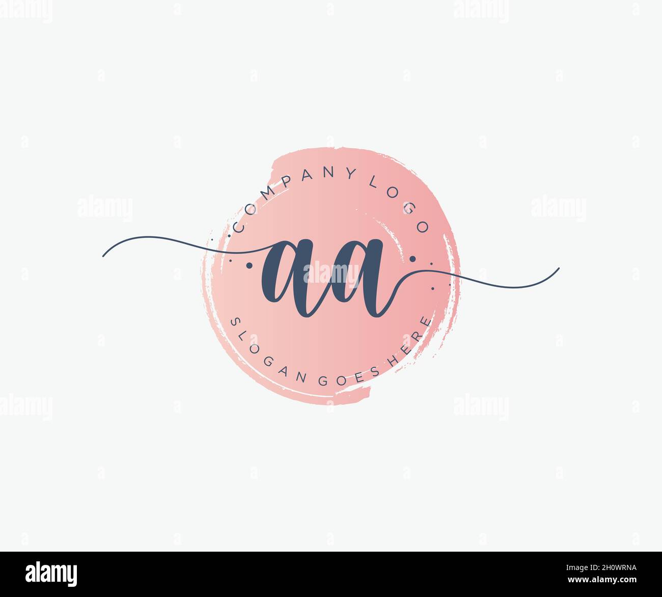 AA feminine logo. Usable for Nature, Salon, Spa, Cosmetic and Beauty ...
